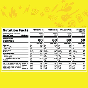 Vero Banda Fuego Mix Assorted Chili Lollipops, Artificially Flavored, Net Wt. 20.5 Ounces, 40 Count Bag