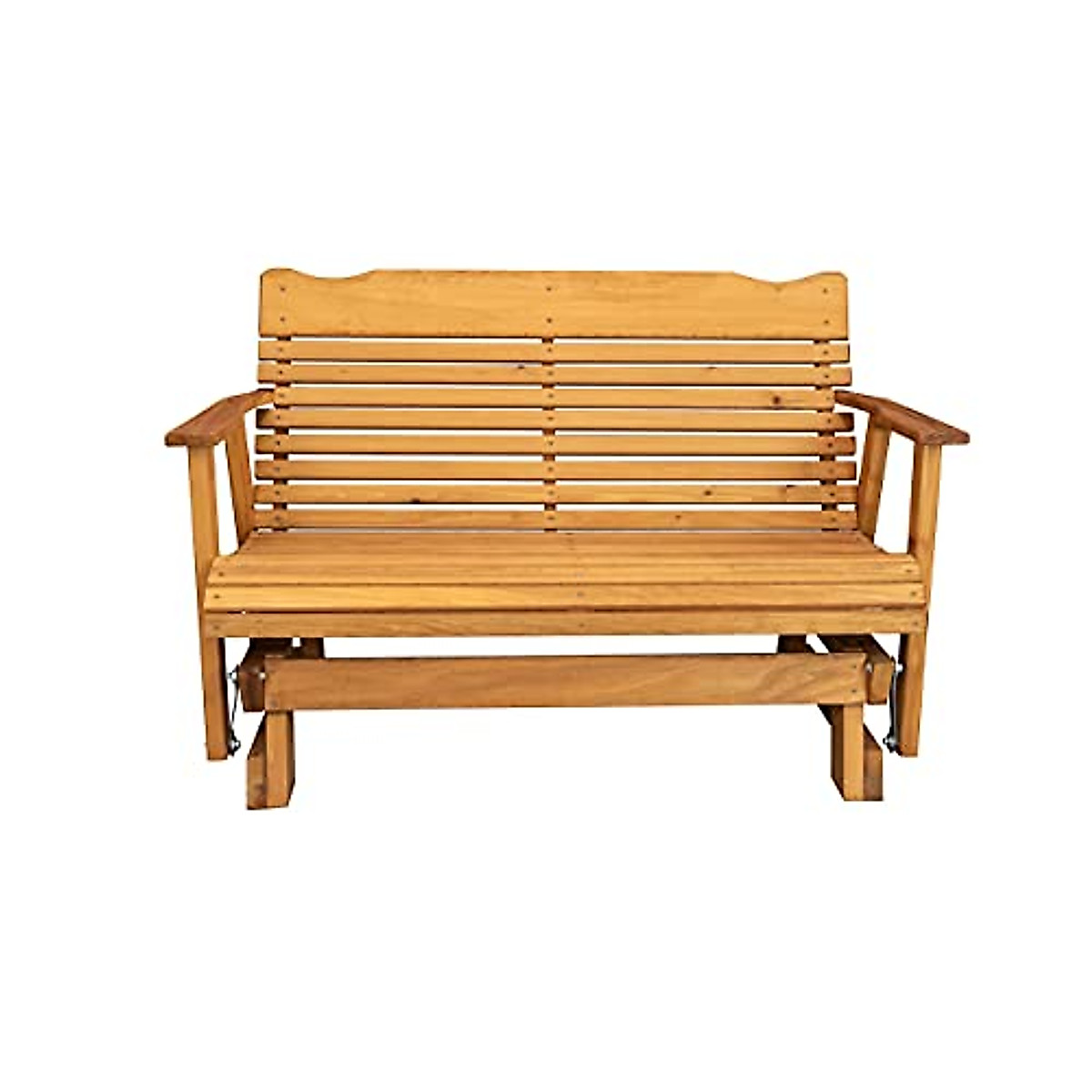 Kilmer Creek Rustic Finished 4' Cedar Porch Glider, Amish Crafted