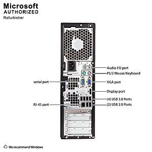 HP Z220 Desktop Computer - Intel Core i7 3.8GHz, 32GB DDR3, New 1TB SSD, Windows 10 Pro 64-Bit, WiFi, DVDRW, USB 3.0 (Renewed)