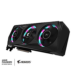 Gigabyte AORUS Radeon RX 6700 XT Elite 12G Graphics Card, WINDFORCE 3X Cooling System, 12GB 192-bit GDDR6, GV-R67XTAORUS E-12GD Video Card