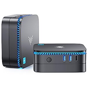 KAMRUI Mini PC, AK1 Plus Intel 12th Gen Alder Lake N95 (Up to 3.4GHz), Mini Desktop Computers 16GB DDR4 1TB SSD Support 4K UHD, LAN, WiFi/BT 4.2, Micro Tower for Business, Office, Home Server