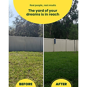 Sunday Bare Repair Sun and Shade Grass Seed Spot Treatment - Grass Seed for Shade and Hard to Grow Areas - Lawn Patch Repair That Works in 14 Days or Less - 3.75lb Jug (Covers 55 Sq Ft)