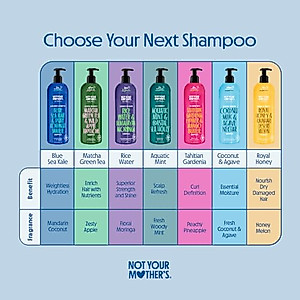 Not Your Mother's Naturals Scalp Refresh Shampoo and Conditioner Set - 98% Naturally Derived Ingredients, Sulfate-Free Shampoo and Conditioner for All Hair Types (Aquatic Mint & Sea Holly)