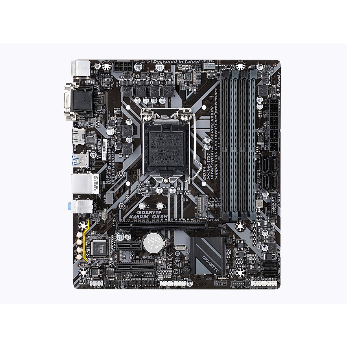 GIGABYTE B360M DS3H (LGA1151/Intel/Micro ATX/USB 3.1 Gen 1 (USB3.0) Type A/DDR4/Motherboard)