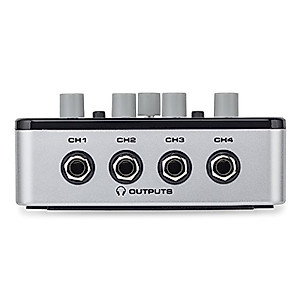 Samson QH4 4-Channel Studio Headphone Amplifier,Black/Silver