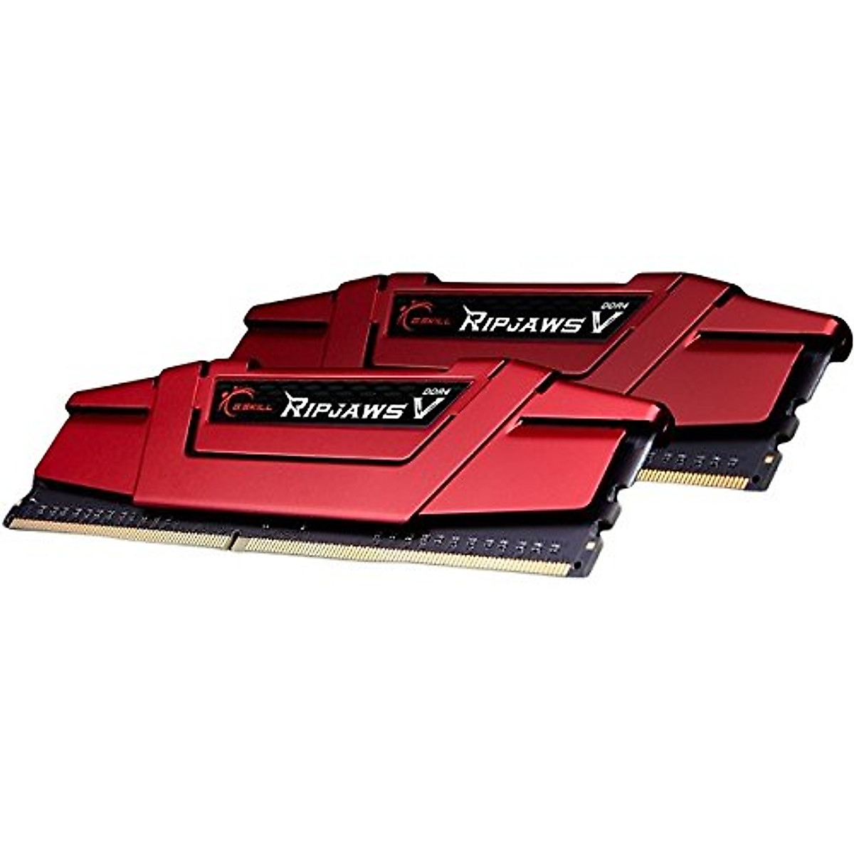 G.SKILL Ripjaws V Series (Intel XMP) DDR4 RAM 16GB (2x8GB) 3000MT/s CL16-18-18-38 1.35V Desktop Computer Memory UDIMM - Red (F4-3000C16D-16GVRB)