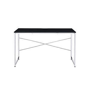 Daesar Writing Computer Desk, Black Finish Wood