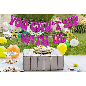 You Can't Sip With Us Banner, Mean Girl Party Decorations, Girls Night Decorations, Mean Girl Birthday Bachelorette Wedding Bridal Shower Party Decor Supplies Rose Red
