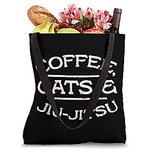Coffee Cats Jiu Jitsu BJJ Sports Brazilian Martial Arts Gift Tote Bag