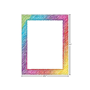 Teacher Created Resources® Colorful Scribble Computer Paper, 50 Sheets, 8.5 inches X 11 inches