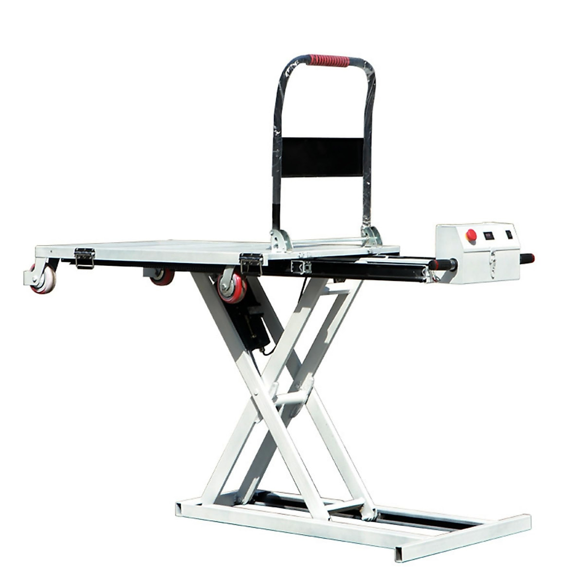 ZGSDTF On-Board Electric Hydraulic Lift Trolley, Folding Trolley, Material Elevator, Himurek Car，Suitable for Transporting and Loading Materials onto Trucks with Trucks（Truck Applicable ）