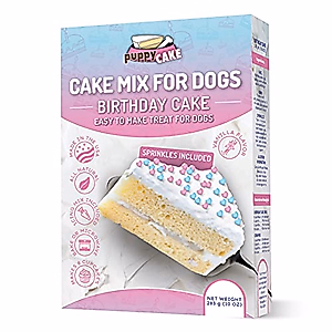 Puppy Cake Dog Birthday Cake Mix 6 Flavors - Cake Mix for Dogs, Icing Mix, Bake or Microwave, Made in USA, All Natural Fluffy & Moist Dog Cake Mix