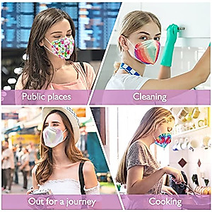 KN95 Face Masks 50 Pack 5-Ply Breathable Safety Respirator Multicolor Cup Dust Disposable KN95 Mask For Adult