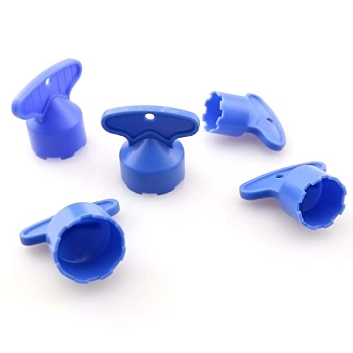 ZYAMY 5pcs Faucet Aerator Keys Cache Aerator Keys Aerator Wrench Recessed Aerator Keys Blue Plastic Faucet Aerator Repair Replacement Tool Spanner for M16.5 M18.5 M21.5 M22.5 M24 Cache Aerators