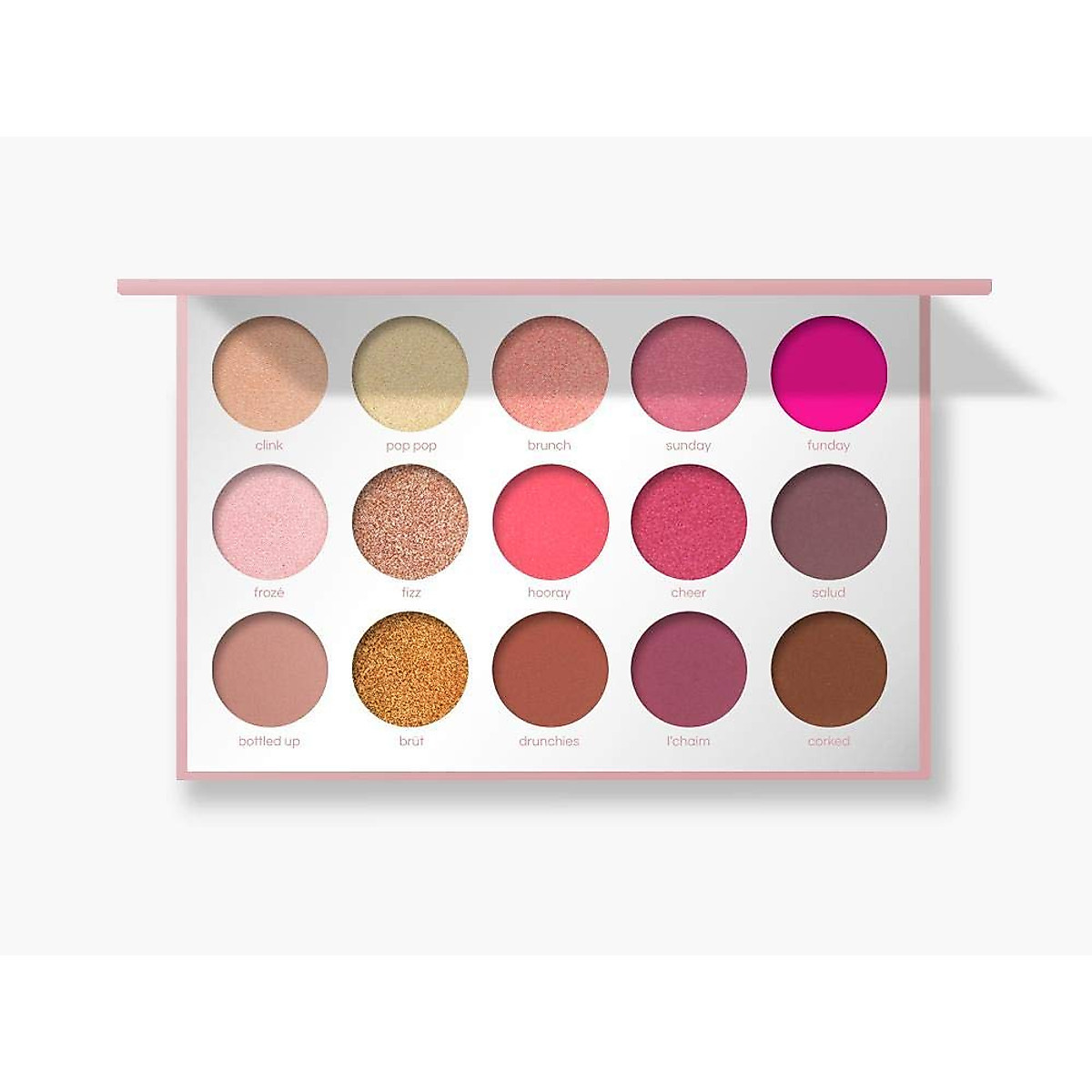 Karity 15 Rosé All Day Highly Pigmented Professional Bubbly Eyeshadow Palette - Everyday Makeup Shadow Palette with Intense Pigment