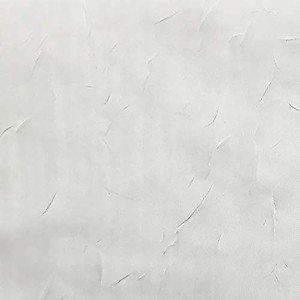 No. 918 Erica Crushed Sheer Voile Rod Pocket Curtain Panel, 51" x 84", Eggshell Off-White