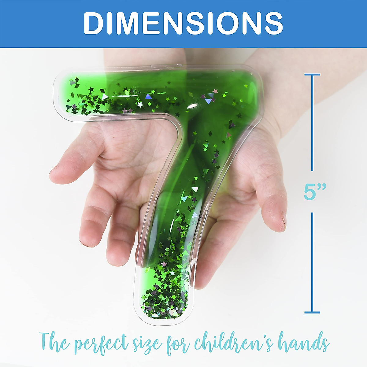 Playlearn Sensory Gel Filled Numbers – Moveable NumberToy - Textured Tactile Squishy Toy Number Set - Ideal for Sensory Learning