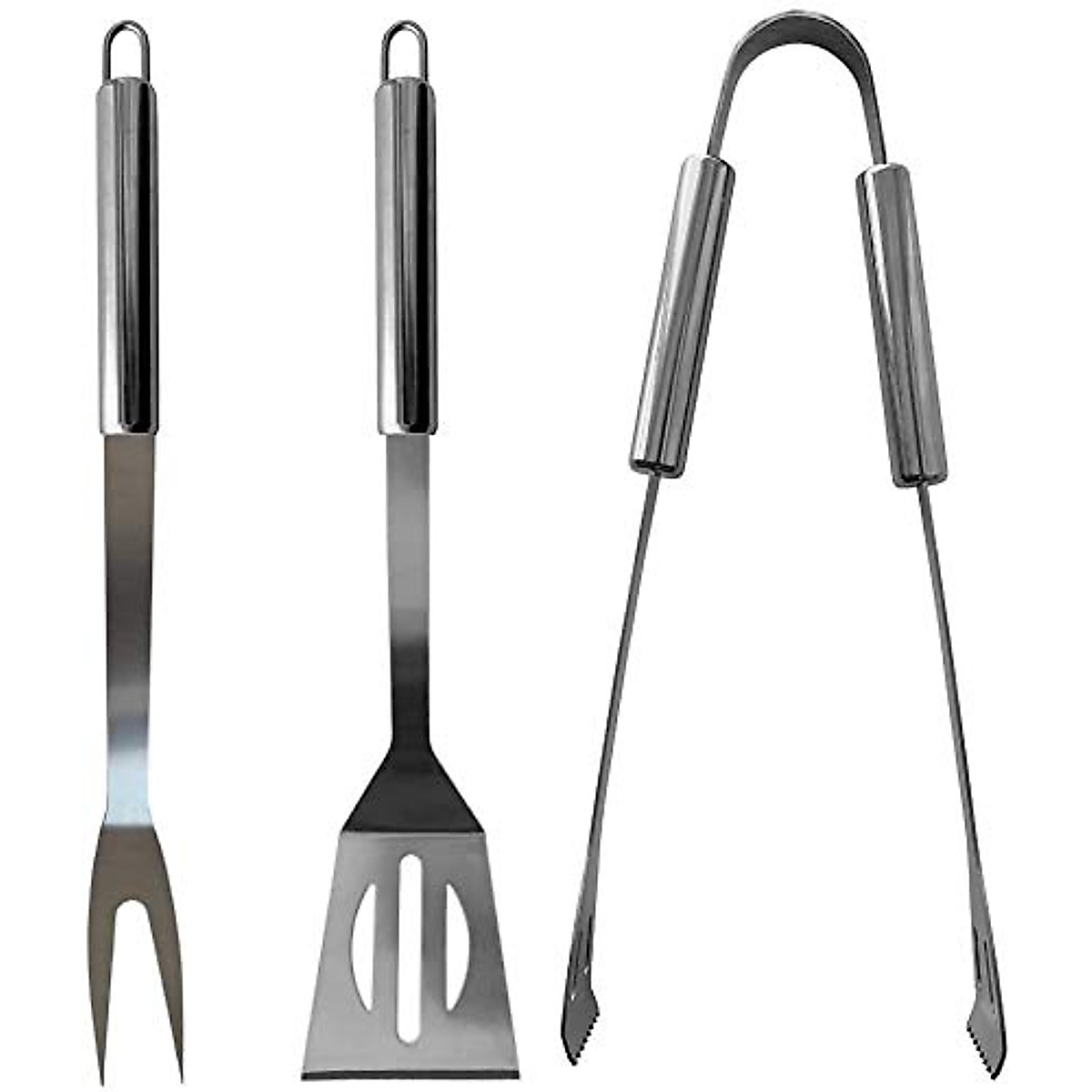 LLRY BBQ Grilling Tools Set - Stainless Steel Grilling Accessories with Free Portable Bag. (3PCS)