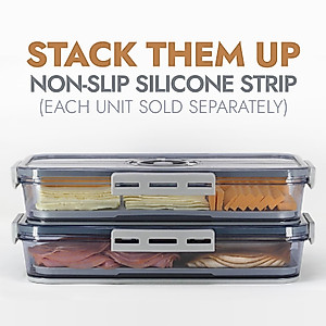 NANBUZZ SOLUTIONS Deli Keeper with Airtight Lid & Drip Tray for Food Storage