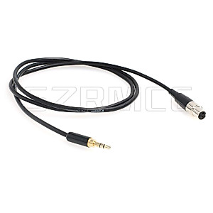 SZRMCC 3.5mm 1/8'' TRS to TA3F 3 Pin Mini-XLR Audio Cable for Sennheiser AKG Headphones Mic