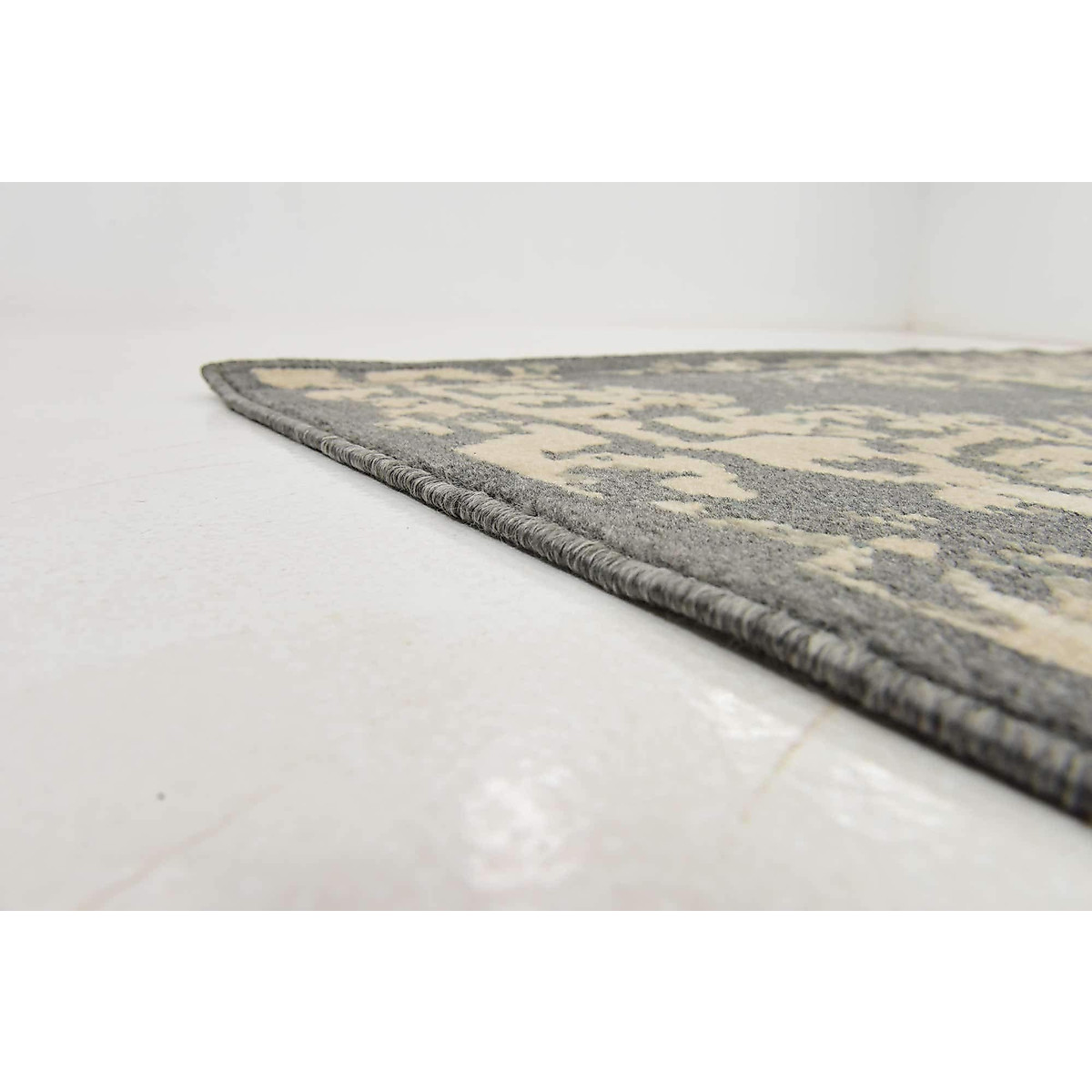 Unique Loom Tuareg Collection Vintage Distressed Traditional Area Rug (9' 0 x 12' 0 Rectangular, Gray/ Beige)