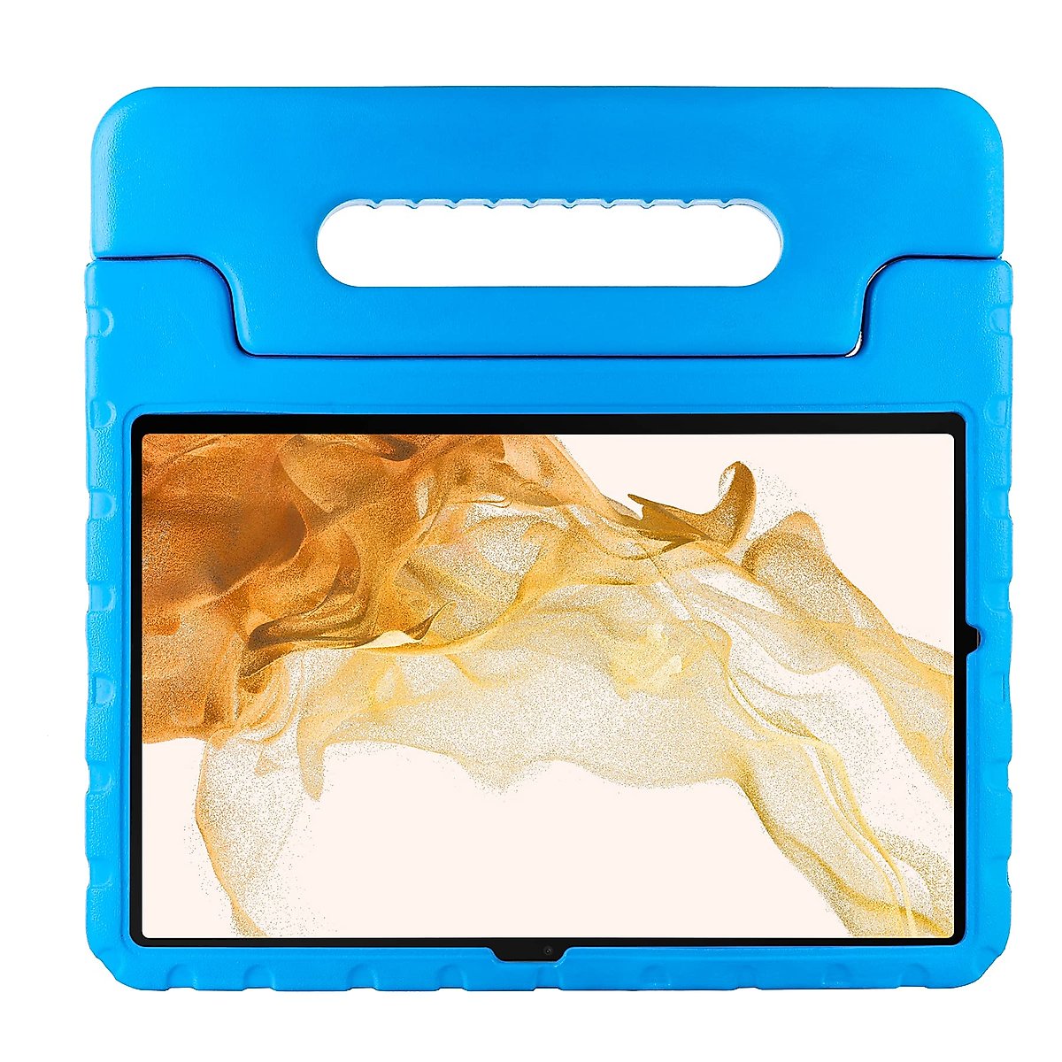 Foluu Galaxy Tab S8 Plus/S7 FE 2021/S7 Plus 2020 Tablet Case, Galaxy Tab S8 Plus 12.4 inch Kids Case, Shockproof Light Weight Handle Stand Case for Samsung Galaxy Tab S8 Plus/Tab S8+ 2022 (Blue)