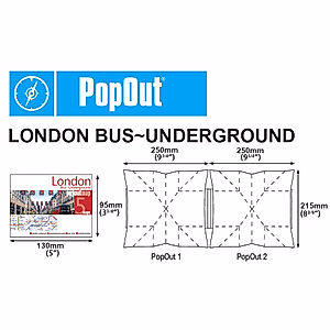 London Bus & Underground Tube PopOut Map (PopOut Maps)