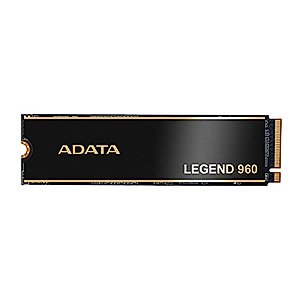 ADATA 2TB SSD Legend 960, NVMe PCIe Gen4 x 4 M.2 2280, Speed up to 7,400MB/s, Internal Solid State Drive for PS5 with Heatsink, Gaming, High Performance Computing, Super Endurance with 3D NAND