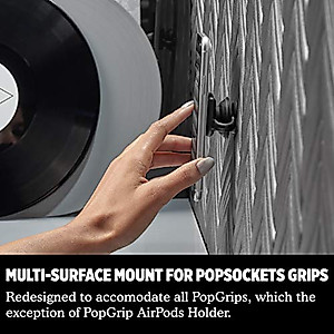 PopSockets: PopGrip Basic Black - Expanding Stand and Grip + PopMount 2 Multisurface Mount for PopSockets Grips - Black Multipack Bundle