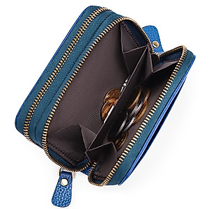 GOIACII Small Genuine Leather Wallet for Women, RFID Blocking Credit Card Holder Wallet