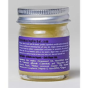 Newborn Salve, Baby Calendula Cream, Baby Acne Treatment, EWG Verified Baby Eczema Cream, Cradle Cap Treatment, Diaper Ointment, Natural Baby Care with Organic Calendula, Ora's Amazing Herbal