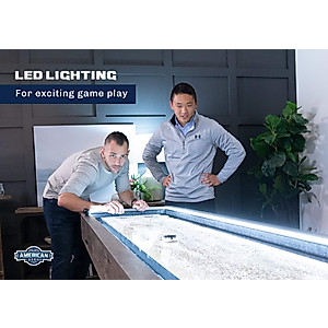 American Legend Kirkwood 9’ LED Light Up Shuffleboard Table with Bowling