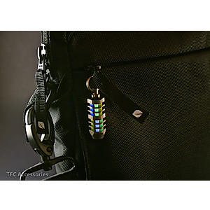 TEC-T3-6X Titanium Isotope Triode Fob - Titanium Tritium Vial Lantern - 3mm x 23mm - 3mm x 11mm - Camping Accessories - Gifts for Men - Keychain Accessories - Survival Gear - Outdoor Toys - Cool Stuff