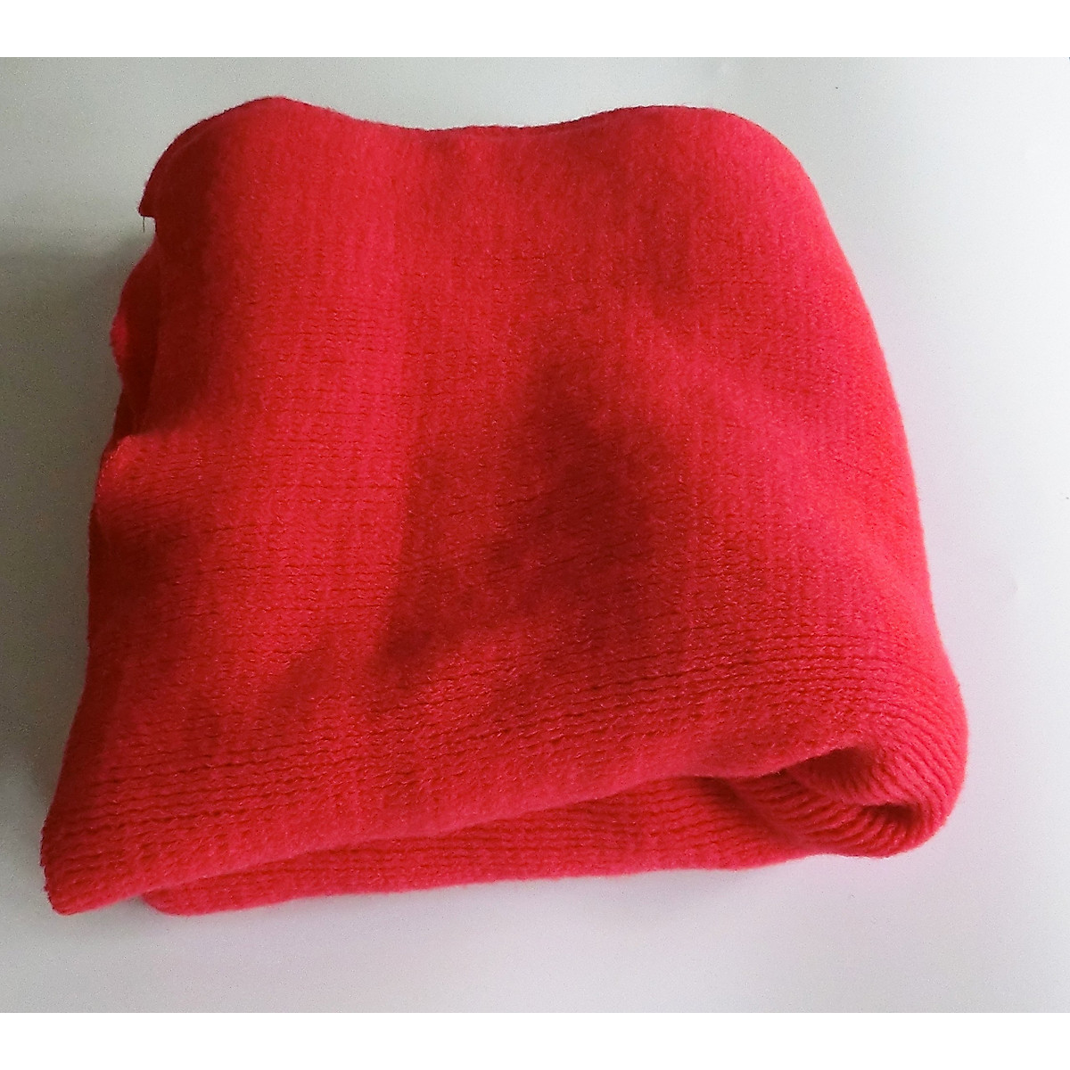 Wander Agio Womens Warm Long Shawl Winter Upset Large Scarf Pure Color Red