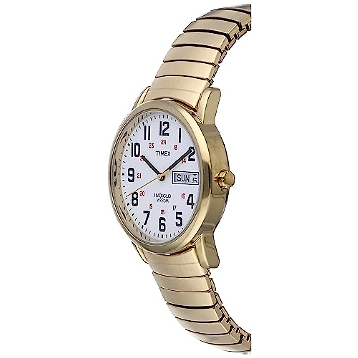 Timex Men's T20471 Easy Reader 35mm Gold-Tone Stainless Steel Expansion Band Watch