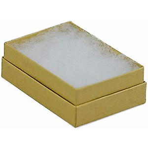 JPB Kraft Cotton Filled Jewelry Box #32 (Case of 100) 3.125 inches x 2.125 inches