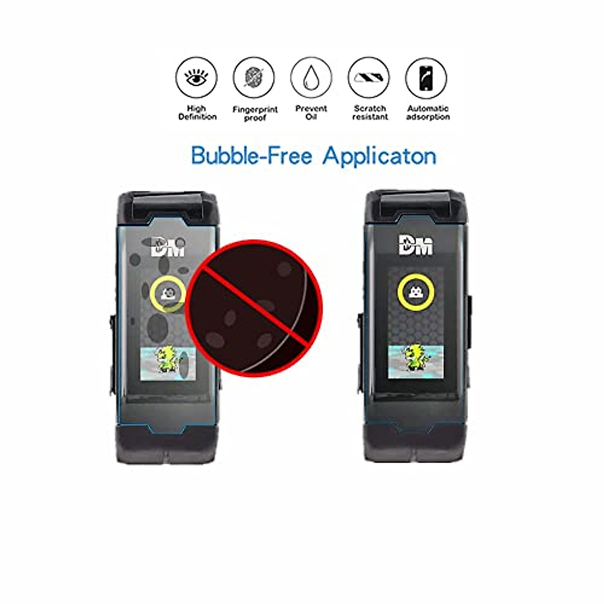 Mihence Compatible for Bandai Vital Bracelet Digital Monster ver.Black Screen Protector, HD Premium Real Screen Protector for Bandai Vital Hero Digimon / Bracelet Digital Monster ver.White / Black [ 3PCS ] [ TPU ]