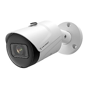 Amcrest 2-Pack UltraHD 4K (8MP) Bullet POE IP Camera, 3840x2160, 98ft NightVision, IP67 Weatherproof, 125° FOV, Supports up to 256GB MicroSD Recording, White (2PACK-IP8M-2496EW-AI-V3)