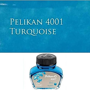 Pelikan 4001 Bottled Ink for Fountain Pens, Turquoise, 30ml, 1 Each (311894)