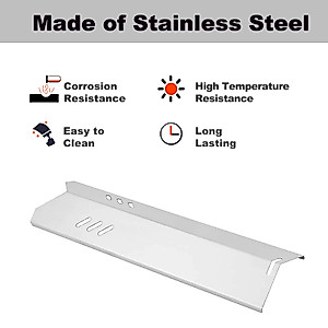 B0212-040 55-24-198 Heat Shield Plates Replacement Parts for Blue Rhino Parts GBC1932L Heat Tent RevoAce Grill Parts GBC1793W GBC1705WV GBC1706W Heat Plates Burner Cover Grill Accessories 3 pcs