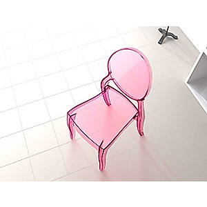 Compamia Elizabeth Polycarbonate Patio Dining Chair in Pink (Set of 2)