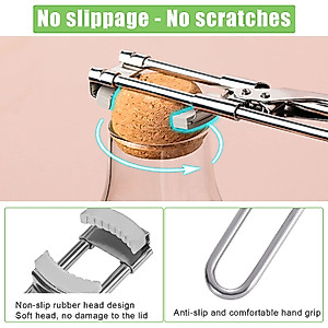 Adjustable Jar Opener, Stainless Steel Can and Jar Opener for Weak Hands Manual Bottle Punch Can Opener for Beer Bottles Cans Beverages Kitchen Gadgets