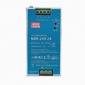 MEAN WELL NDR-240-24 240W 24VDC 10A AC/DC Industrial DIN Rail Power Supply Single Output for Industrial Applications (1)
