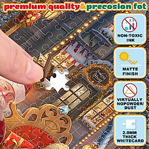 Jigsaw Puzzle Advent Calendar 2024 for Kids and Adults- 1008 Pieces Puzzle 24 Days Christmas Countdown Calendar - Family Game Christmas Gifts for Kids Adults - Polar Christmas Eve(27.56 x 19.68 Inch)