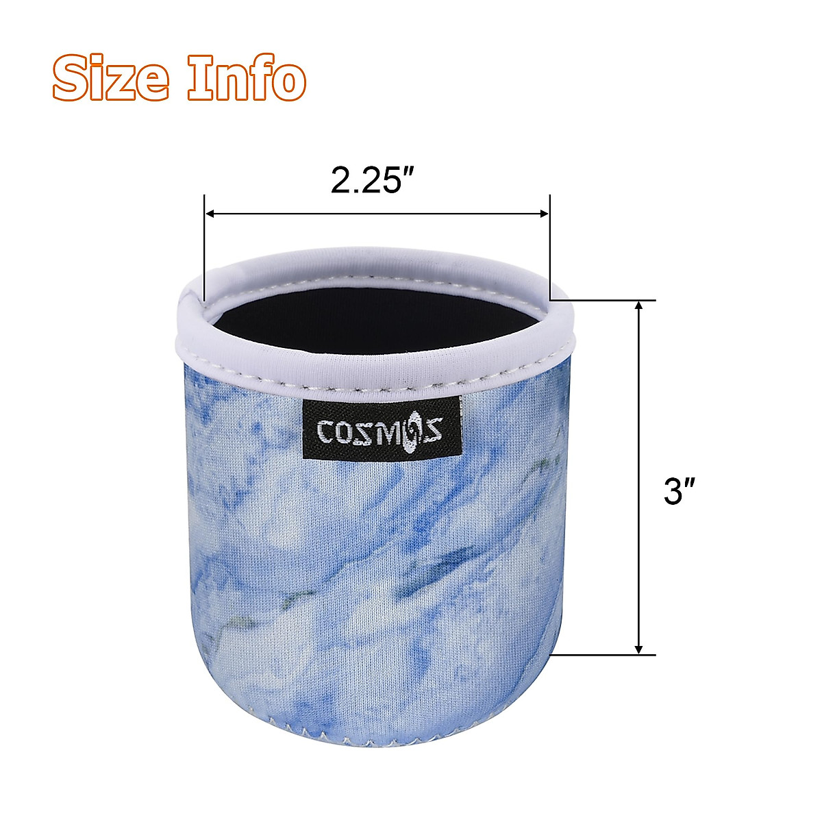 Cosmos 4 Pcs Soft Neoprene 7.5 Fl Oz Mini Can Sleeves Insulators Can Cooler Sleek Can Drink Covers Neoprene Can Sleeve Holder Beverage Insulator Cover for Energy Drink & Beer Cans