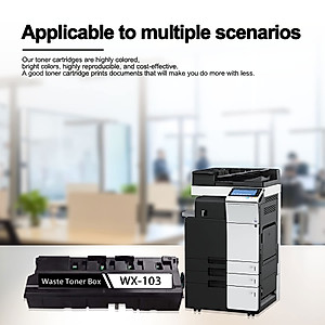 (1 Pack, Black) Compatible WX-103 (A4NNWY1) WX103 Waste Toner Box Replacement for Konica Minolta bizhub 224e 284e 308 364e 368 454e 458 554e 558 C224 C224e Printer, Sold by ARGINK