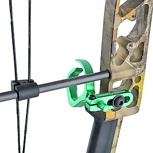 ZSHJGJR Archery Bowfishing Arrow Rest Anodized Aluminum Material Anti-Rust Right and Left Hand Use for Compound Bow Recurve Bow Fishing Accessories (green)