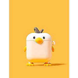 Cute AirPods Case Cover Cartoon Funny Silicone Airpods Case Cute Chick Shape Cover for Airpods 1 2
