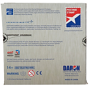 Daron Worldwide Trading Postage Stamp P-61 Black Widow Lady in The Dark 1/120 Airplane Model