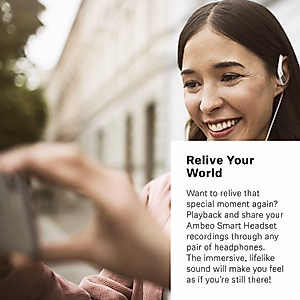Sennheiser AMBEO Smart Headset (iOS) – Active Noise Cancellation, Transparent Hearing and 3D Sound Recording